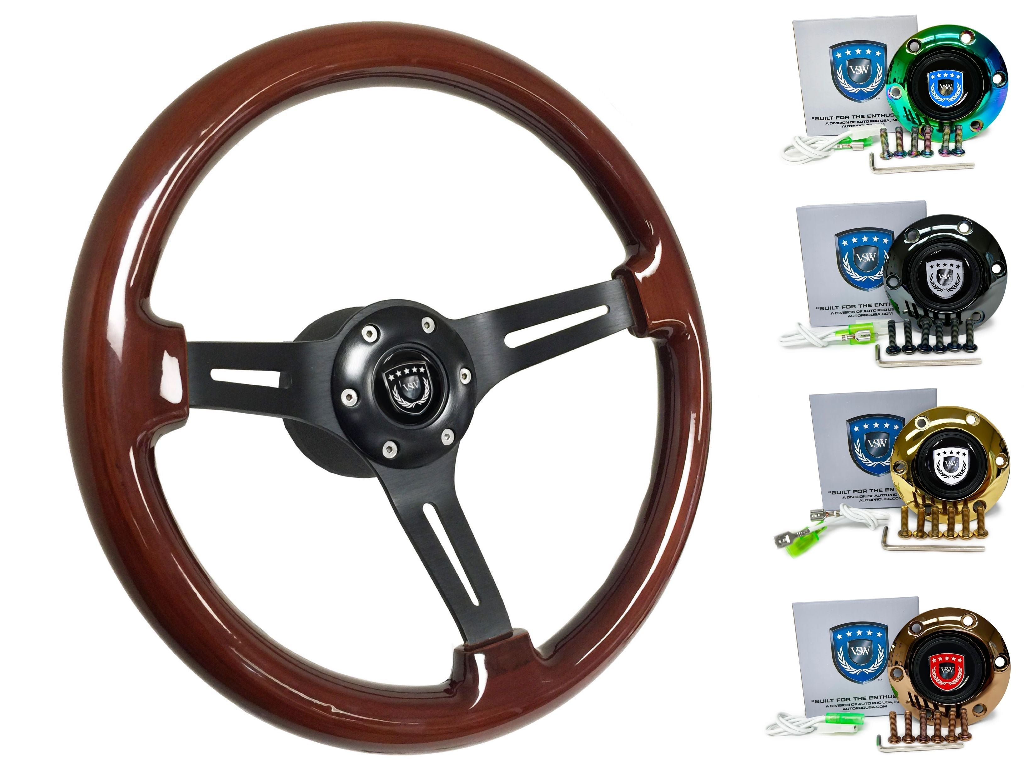 Audi R8 Steering Wheel Kit | Walnut Wood | ST3027 – VSW Steering Wheels